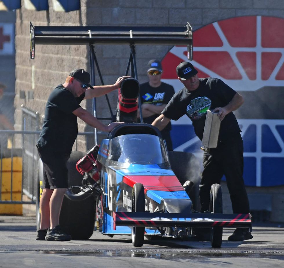 Barnett and Mcneal license in Randy Meyer’s Top Alcohol Dragsters at ...
